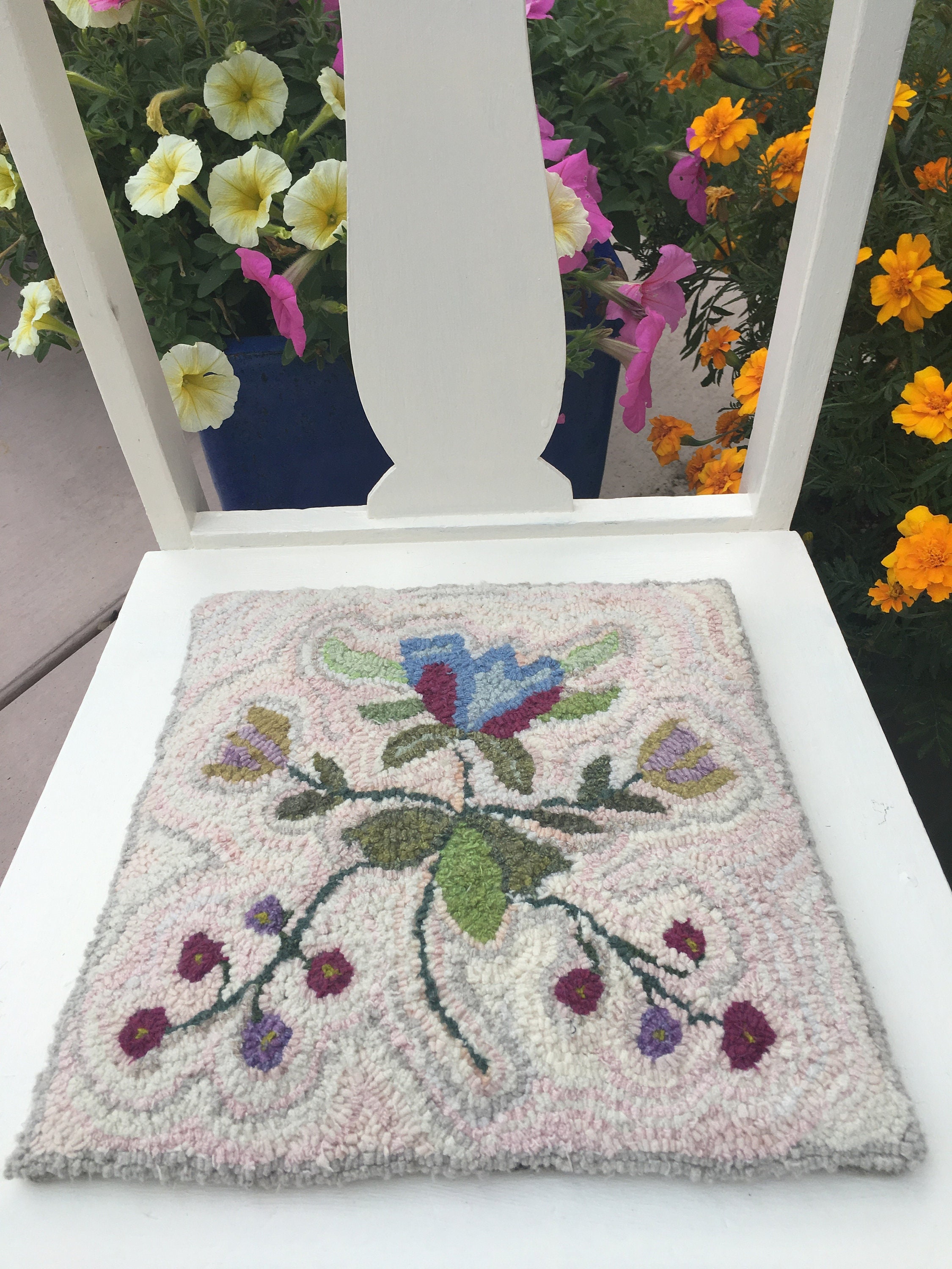 Sweet Flowers Rug Hooking Paper Pattern Only Not a Kit. - Etsy