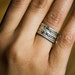 Unique Silver Ring Set Simple Silver Ring Satin Finish Stacking Ring ...