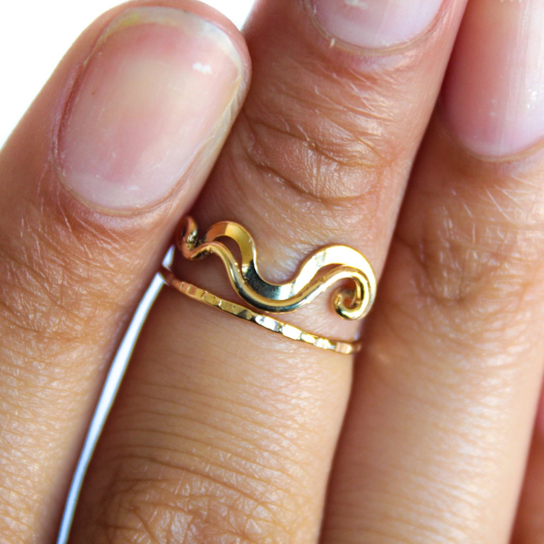 Gold Knuckle Ring Above Knuckle Ring Midi Ring Adjustable Midi Ring ...