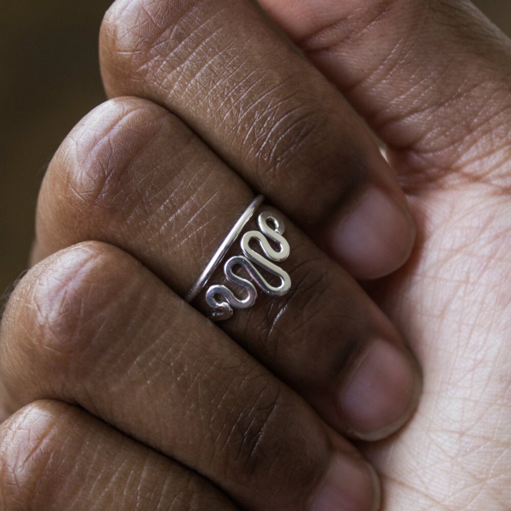 Silver Midi Ring Above Knuckle Sterling Silver Ring - Etsy