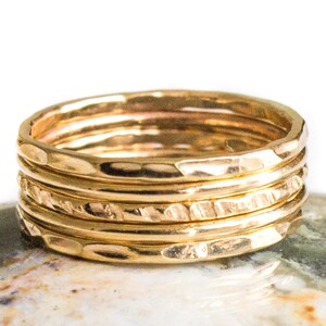 5 Golden Rings Set Gold Rings for Women Five Gold Rings Gift Set for ...