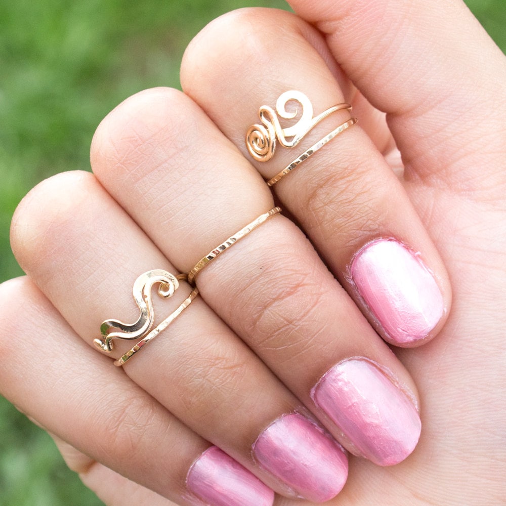 Gold Knuckle Ring Above Knuckle Ring Midi Ring Adjustable Midi - Etsy