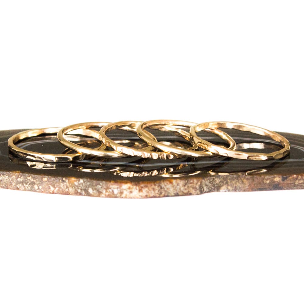 5 Golden Rings Set Gold Rings for Women Five Gold Rings Gift - Etsy