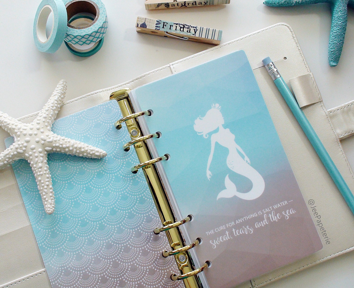 Planner DASHBOARD: Mermaid & Salt Water - Sweat, Tears, and the Sea ...