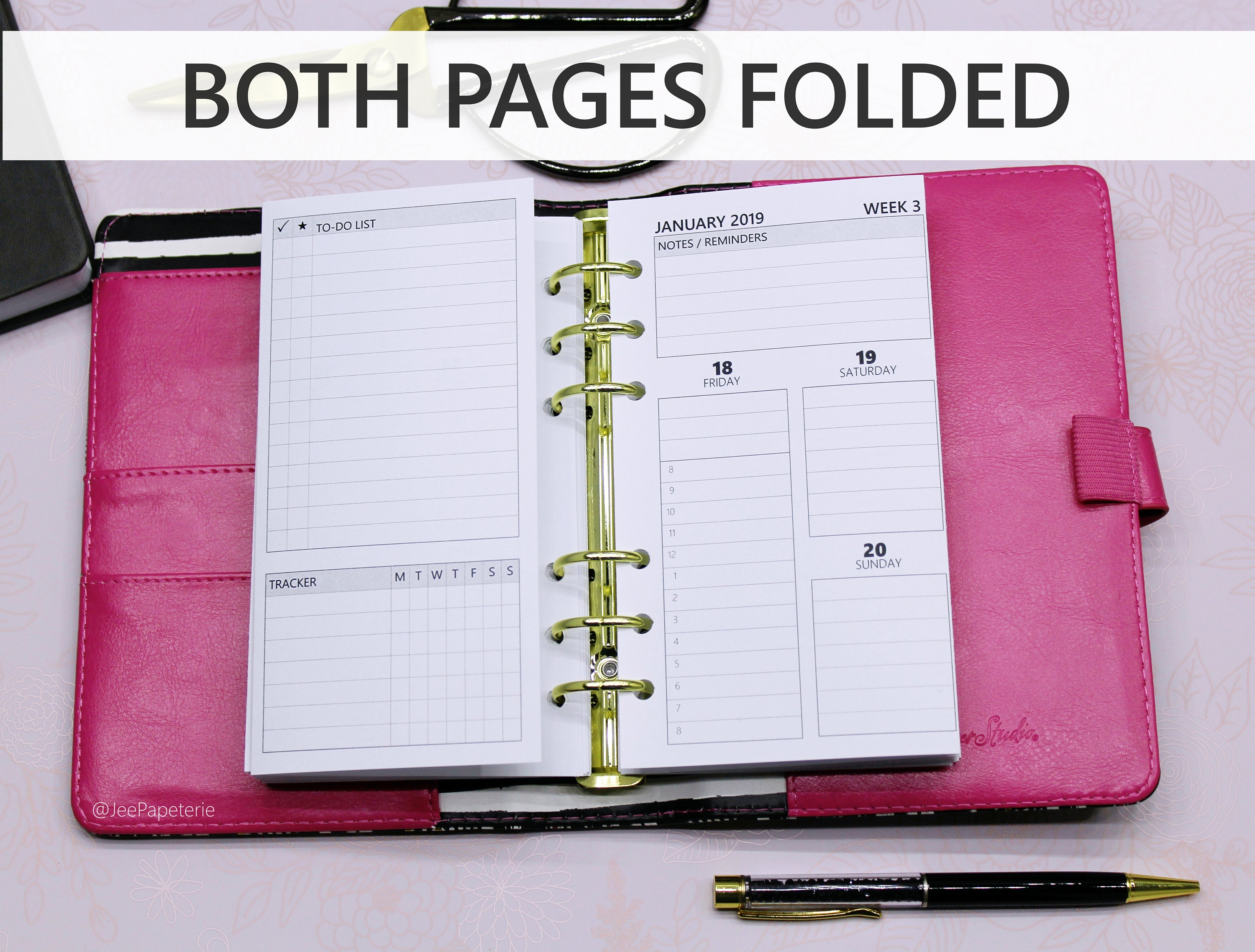 Printed Personal-size FOLD-OUT Version: Weekly *directive* Hourly ...