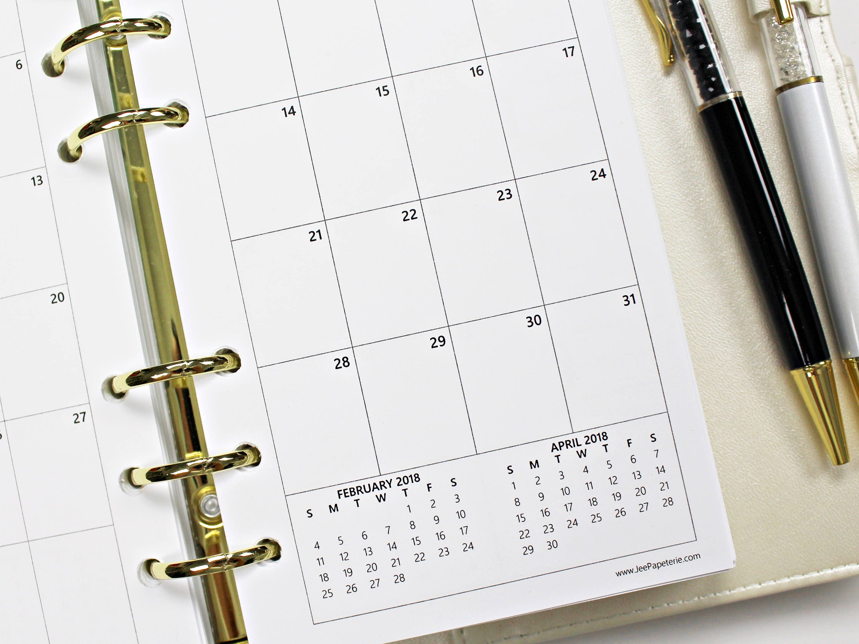 Printed Monthly Insert: PERPETUAL SUNDAY-START 12-months & 2 - Etsy