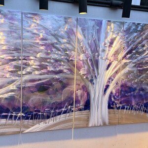 Lighted Metal Wall Art-metal Wall Sculpture -color Changing Wall Art ...