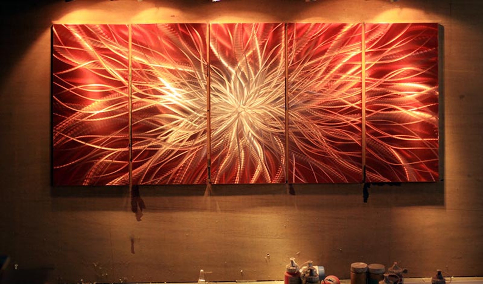 Oil Painting metal Painting Wall Modern Art.original Abstract - Etsy