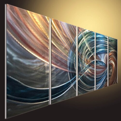Original Abstract Metal Wall Art Modern 3D Painting Sculpture - Etsy