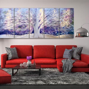 Lighted Metal Wall Art-metal Wall Sculpture -color Changing Wall Art ...