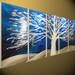 Modern Original Metal Wall Art Bright Abstract Painting - Etsy
