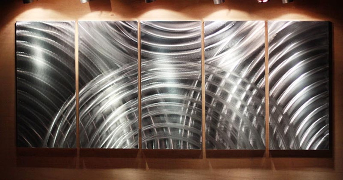 Original Abstract Metal Wall Art Modern 3D Painting Sculpture | Etsy