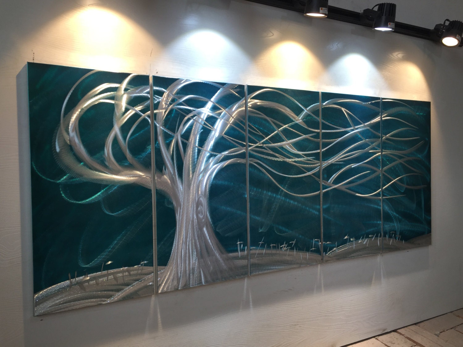 Modern Metal Tree Wall Art, 3D Sculpture Painting - Etsy