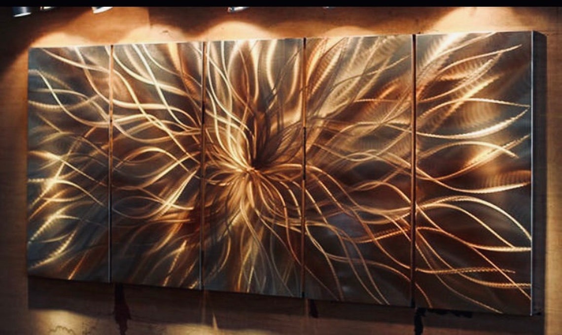 Metal Wall Art Color Metal Sculpture Wall Art. Original Metal - Etsy