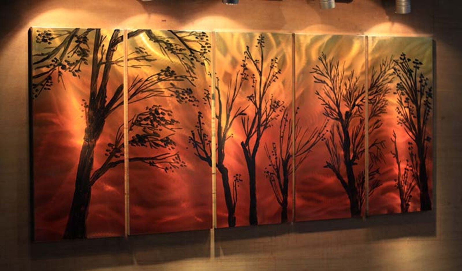 Wall Hangings Original Abstract Wall Art Metal Painting Wall Modern Art ...