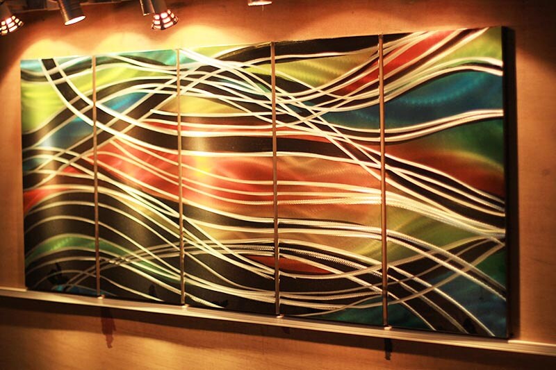 Metal Wall Art Modern 3D Sculpture Painting Metal Painting | Etsy