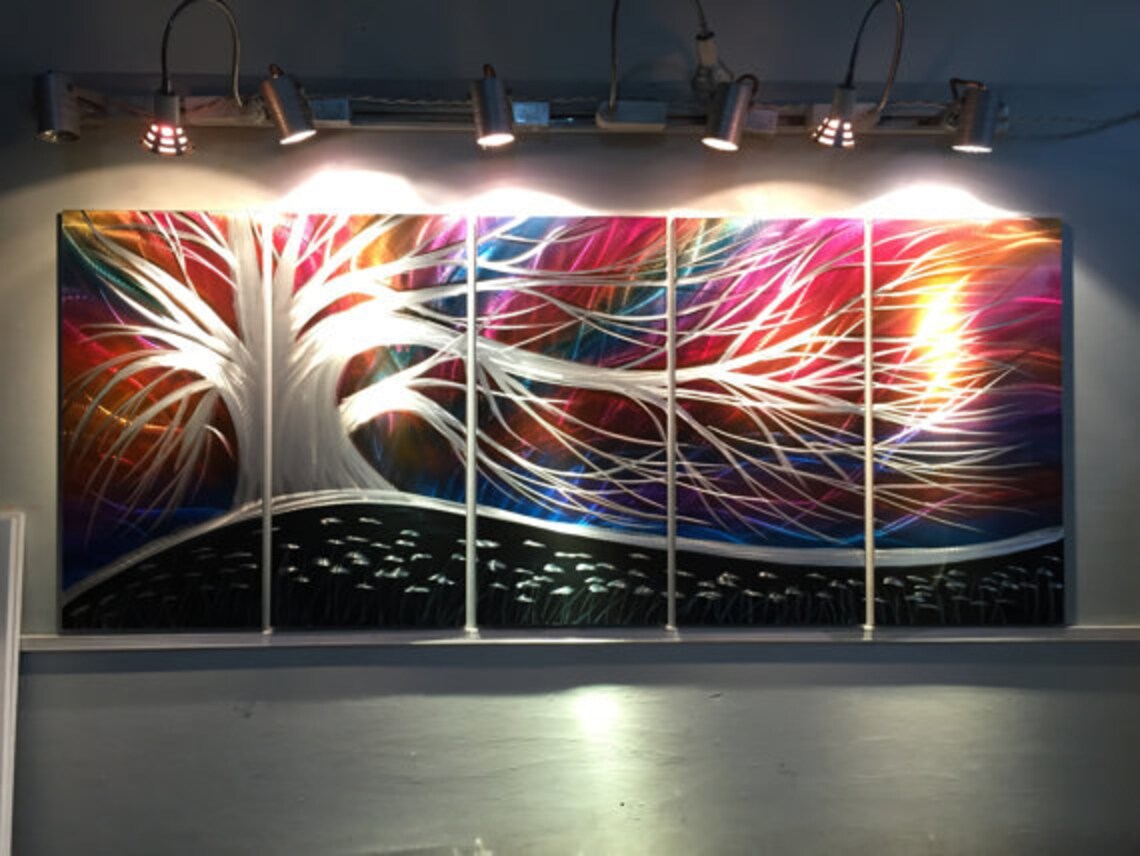 Metal Painting on Aluminum Original Metal Sculpture Wall Art. - Etsy