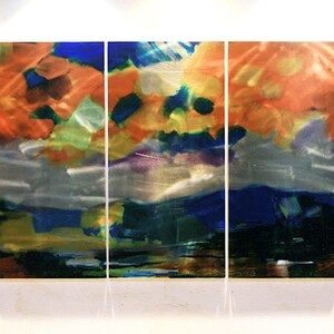 Metal Wall Art, Indoor Outdoor Art, Modern Metal Art Abstract 3D Wall ...