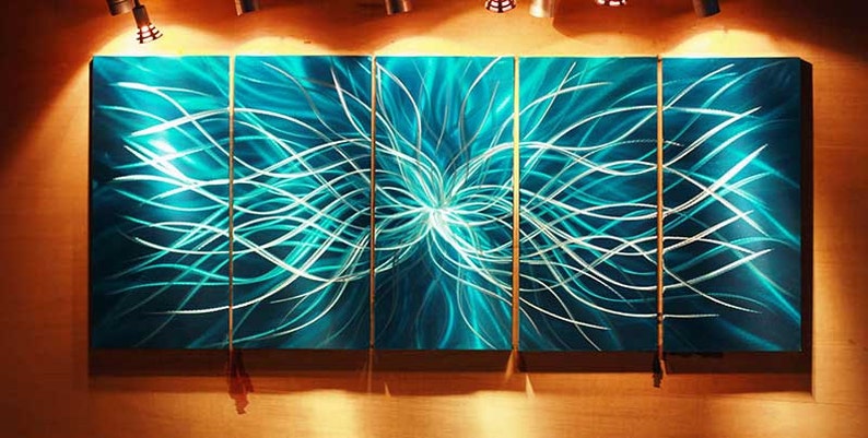 Original Abstract Metal Wall Art Modern 3D Painting Sculpture - Etsy