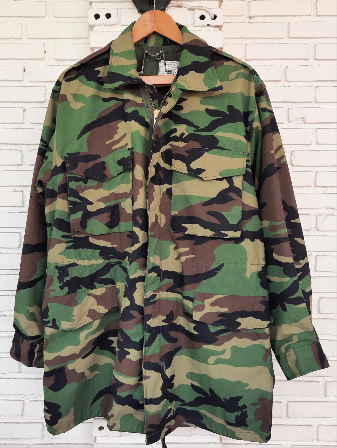 Vintage M-65 Camo Field Jacket Woodland Camo / Vintage Woodland ...