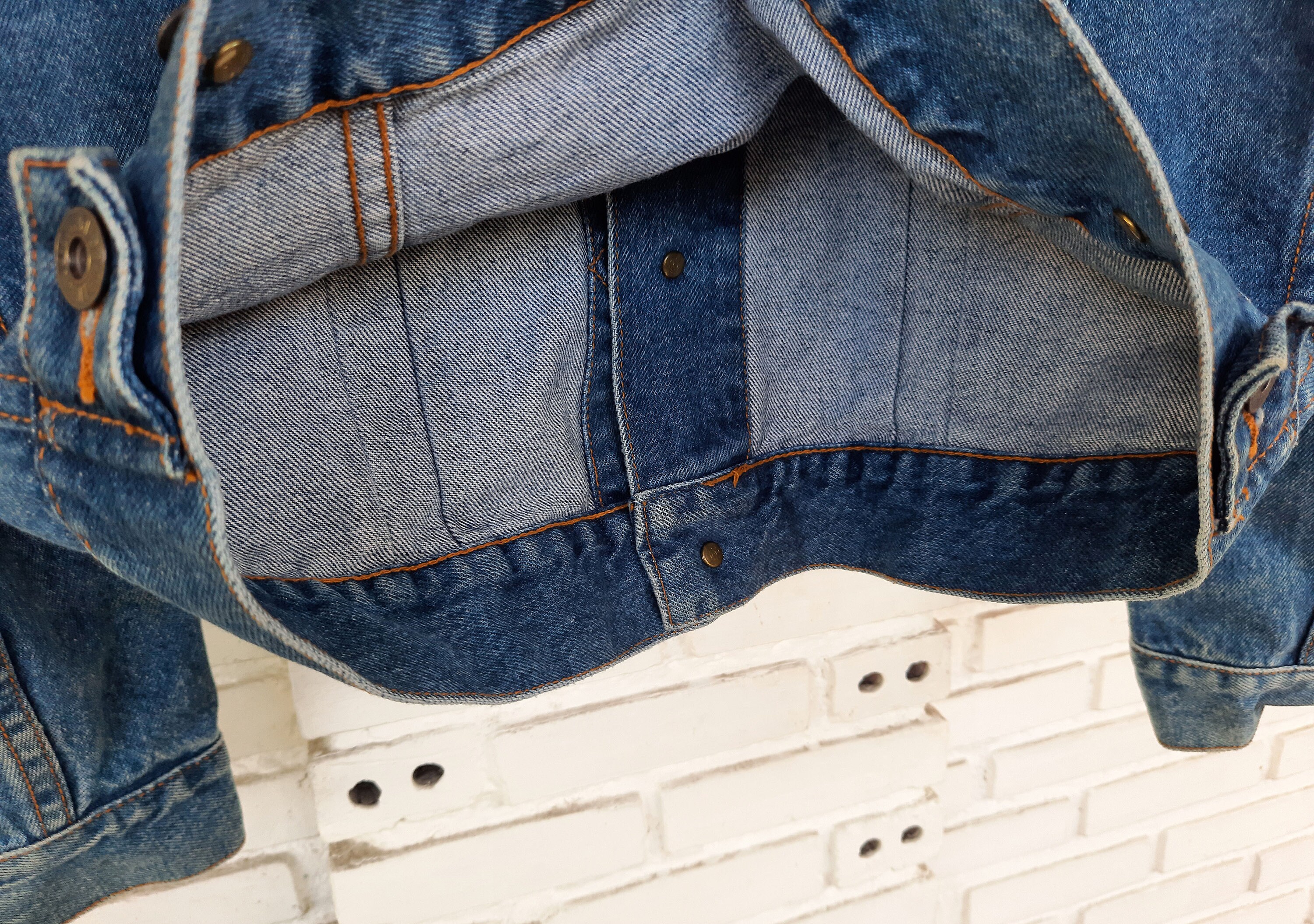 Patched Denim / Upcycled Jacket With Patches / Reworked Vintage Jean ...