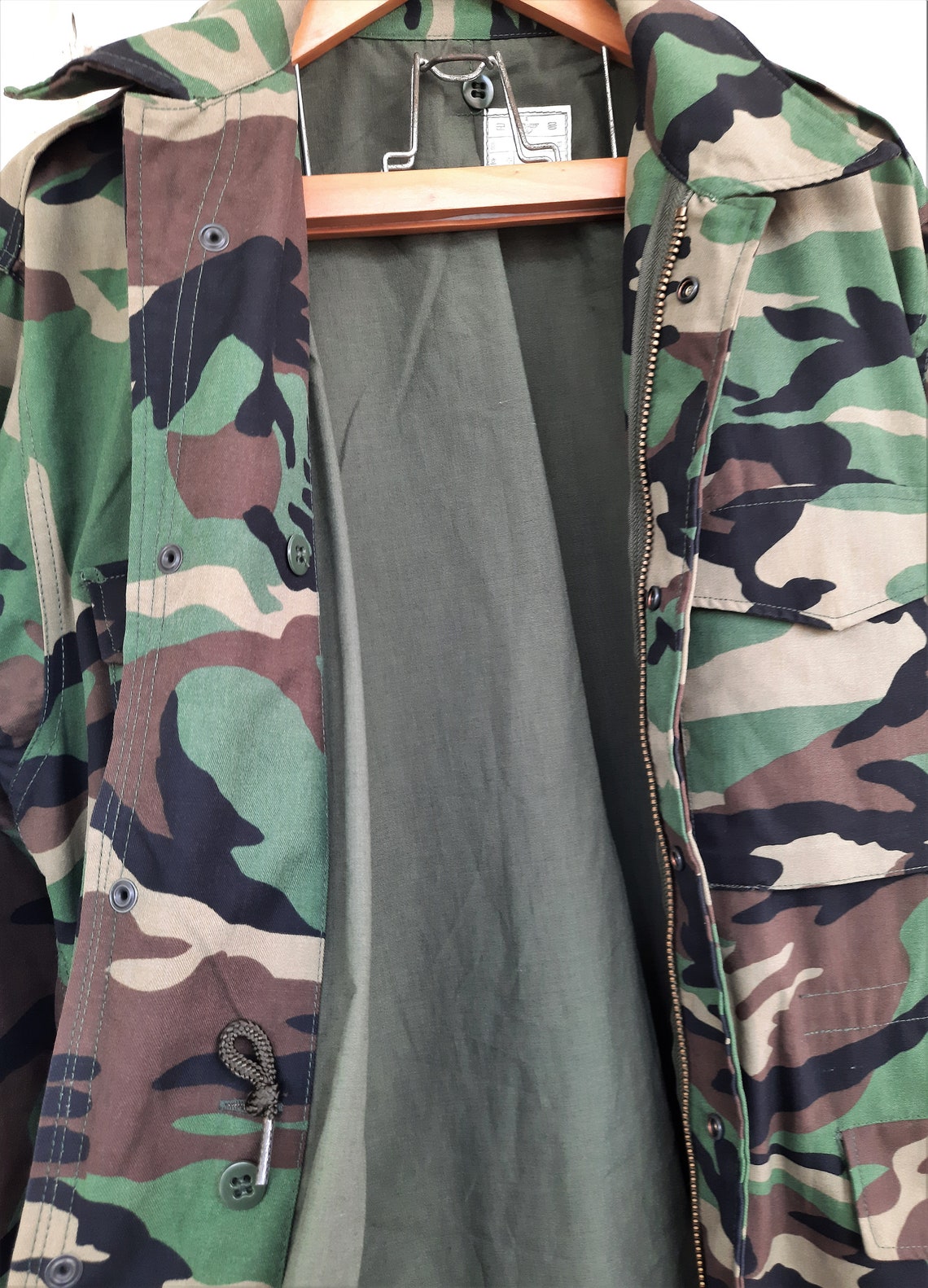 Vintage M-65 Camo Field Jacket Woodland Camo / Vintage Woodland ...