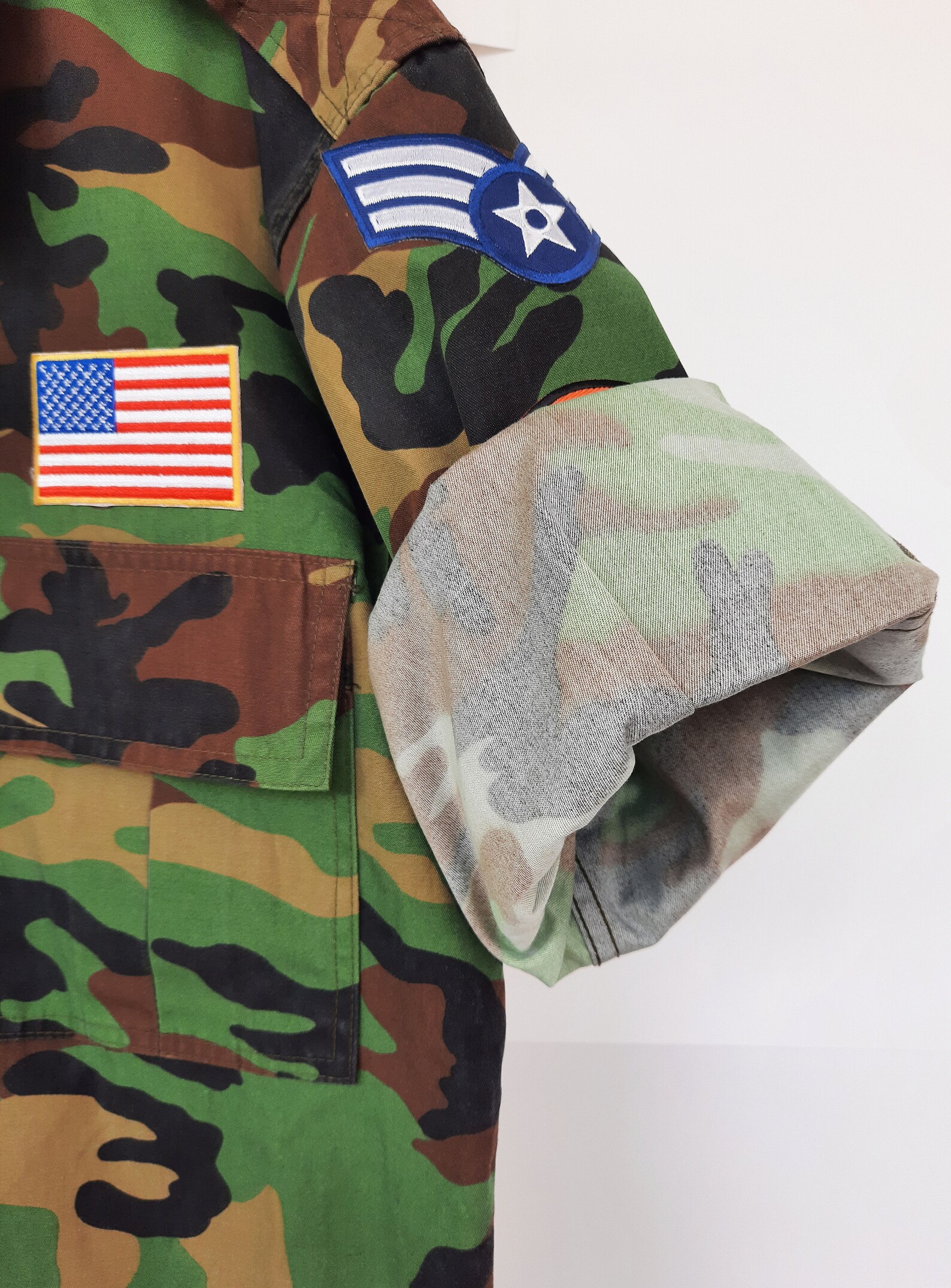 Upcycled Camo Jacket With Patches / Reworked Vintage Camo - Etsy