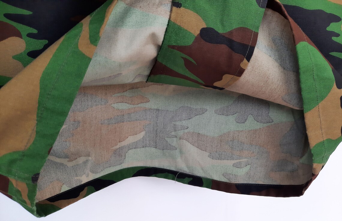 Upcycled Camo Jacket With Patches / Reworked Vintage Military | Etsy