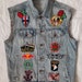 Upcycled Vest With Patches / Reworked Vintage Cut off Jean Vest With ...
