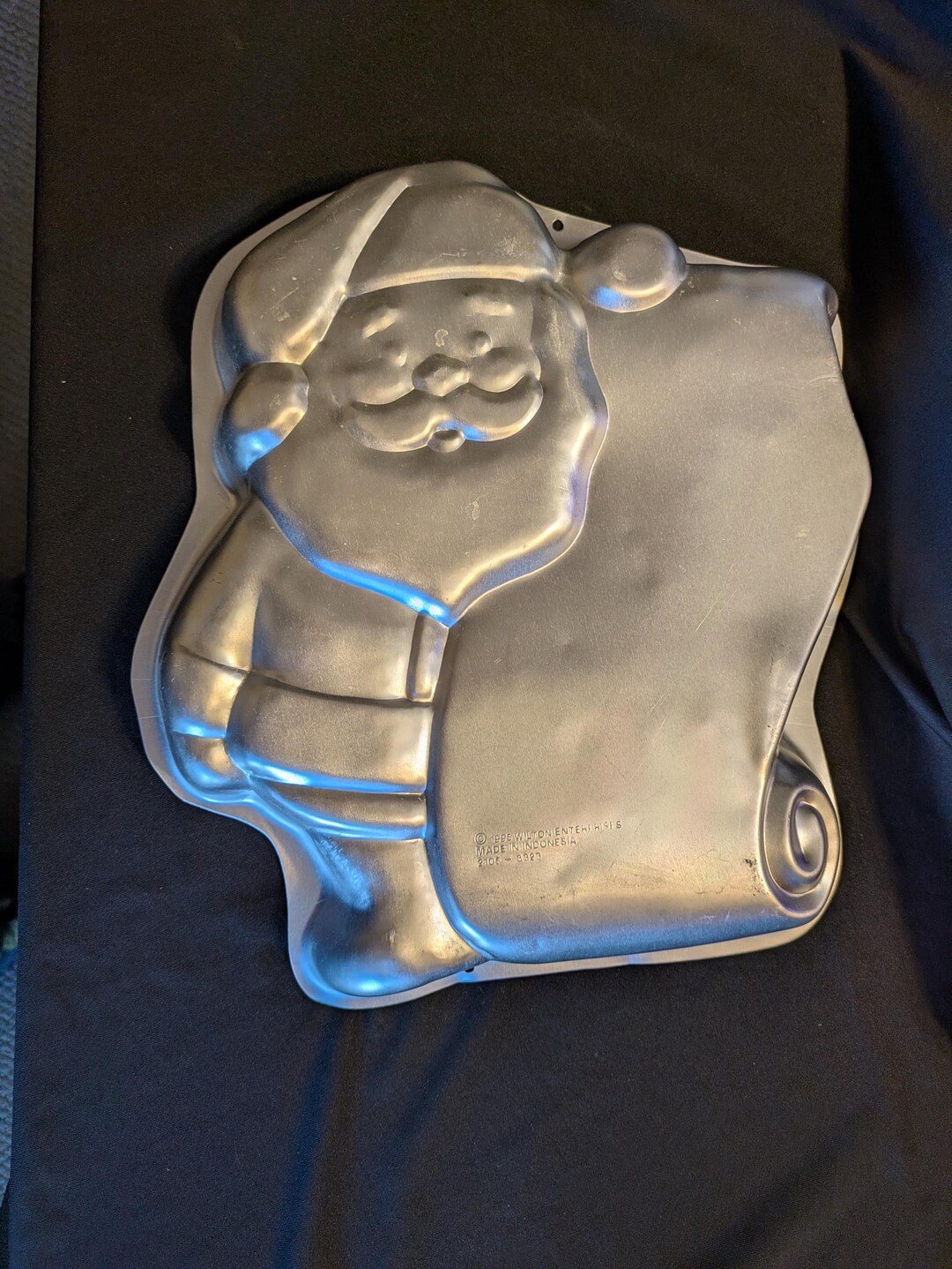 1995 Wilton Santa Checking List Aluminum Cake Mold Pan 2105-3323 - Etsy