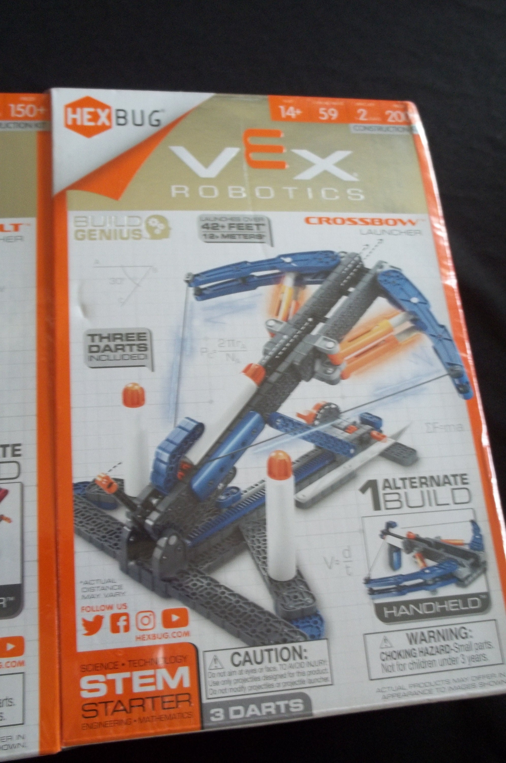 Vex Robotics 3 Piece Set Dart Shooter Catapult Launcher Crossbow ...