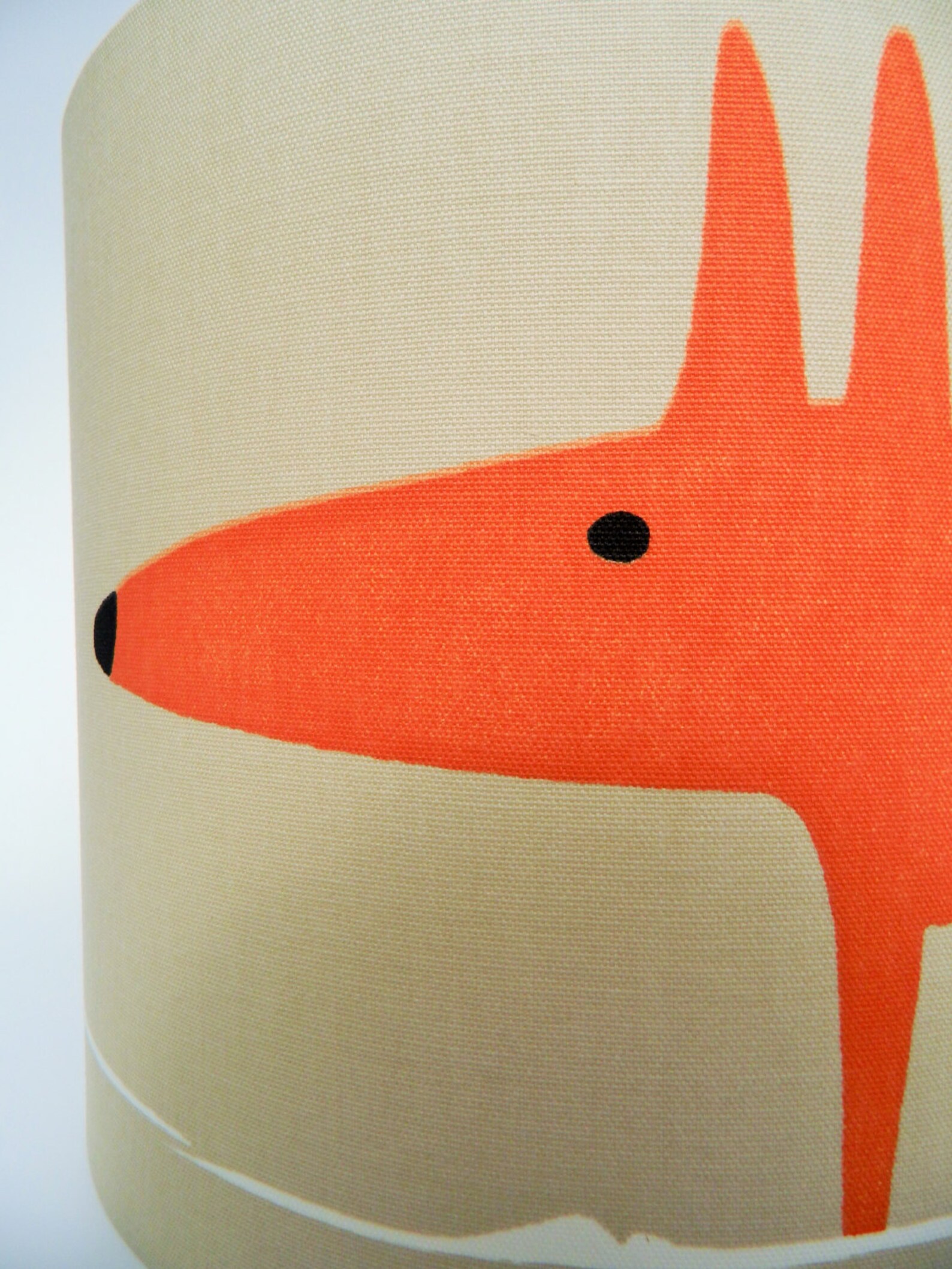 Scion Mr Fox Natural & Paprika Fabric Lampshade - Etsy UK