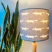 Scion Little Fox Fabric Lampshade in Grey and Snow - Etsy UK