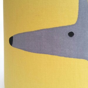 Scion Mr Fox Fabric Lampshade in Yellow and Gull Grey - Etsy UK