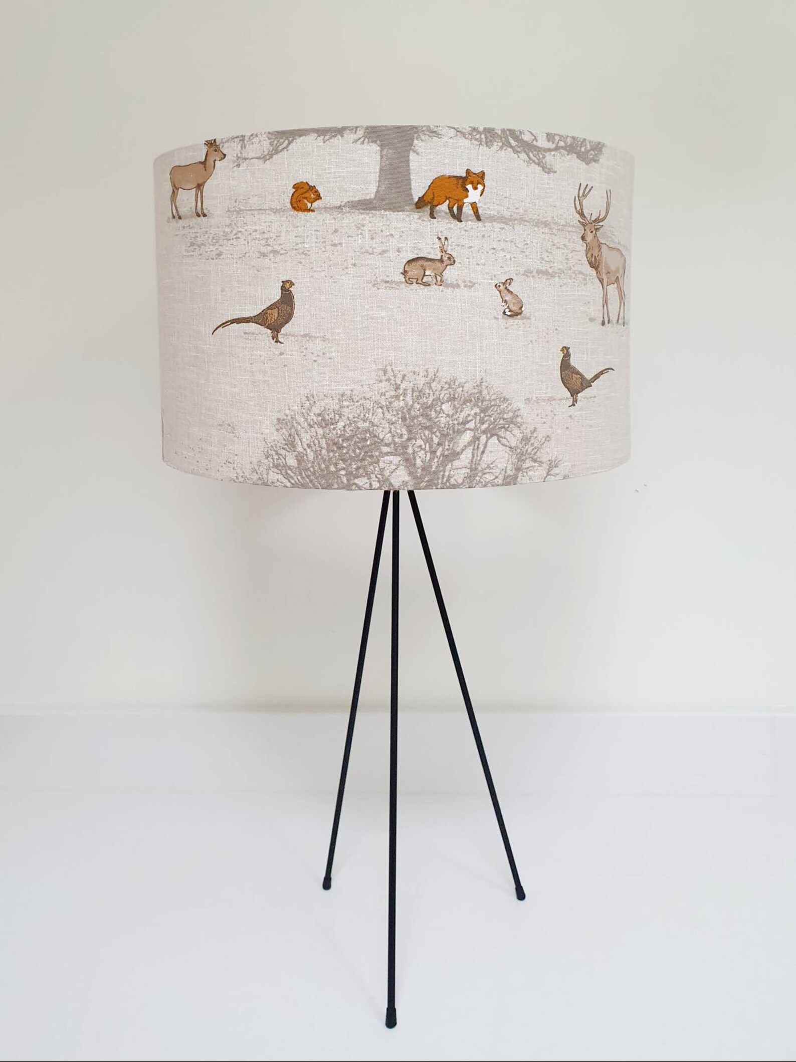 Woodland Animal Fabric Lampshade - Etsy