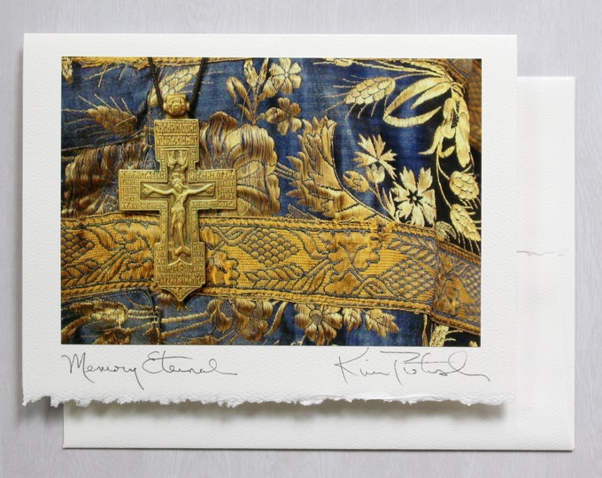 Memory Eternal, Orthodox Sympathy Card, Eastern Orthodox Card, Handmade ...