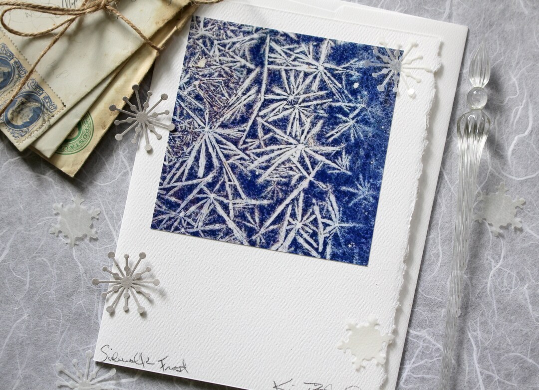 Seasonal Winter Greeting Card, Hanukkah Card, Handmade Greeting Card ...