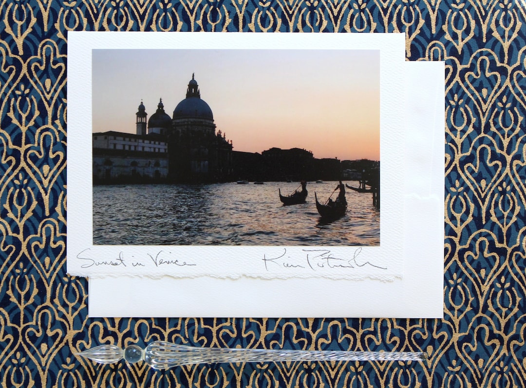 Venice Italy Card, Venice Sunset Photo Greeting Card, Anniversary Card ...