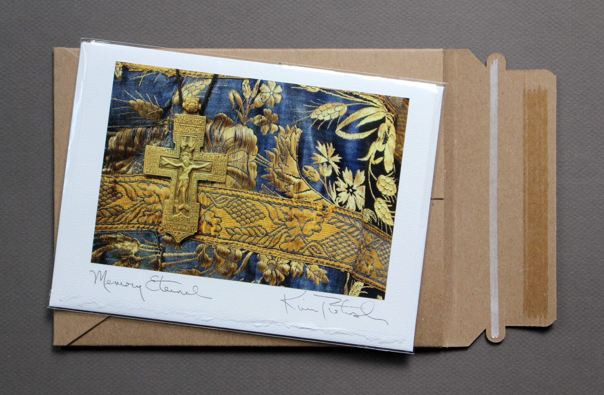 Memory Eternal, Orthodox Sympathy Card, Eastern Orthodox Card, Handmade ...