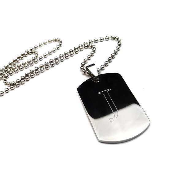 Initial Dog Tags - Etsy