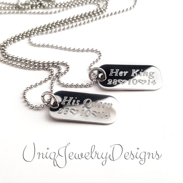 Couples Dog Tag - Etsy