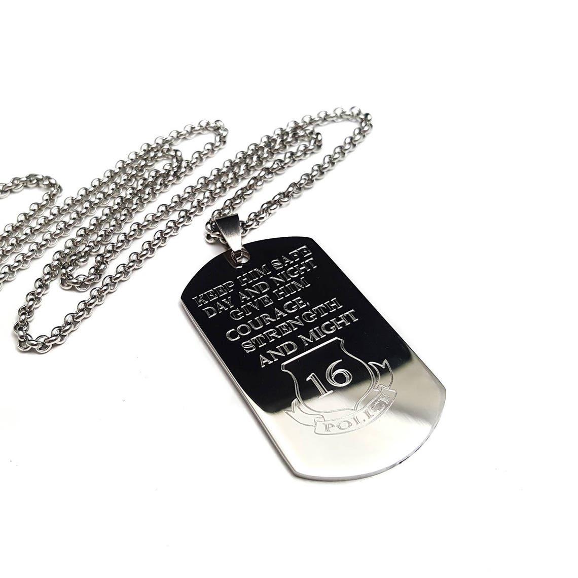 Officer Dog Tag + Gifts for Him + Police Dog Tag + Engraved Dog Tag ...