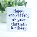 Happy Anniversary of Your Thirtieth Birthday - Etsy Canada