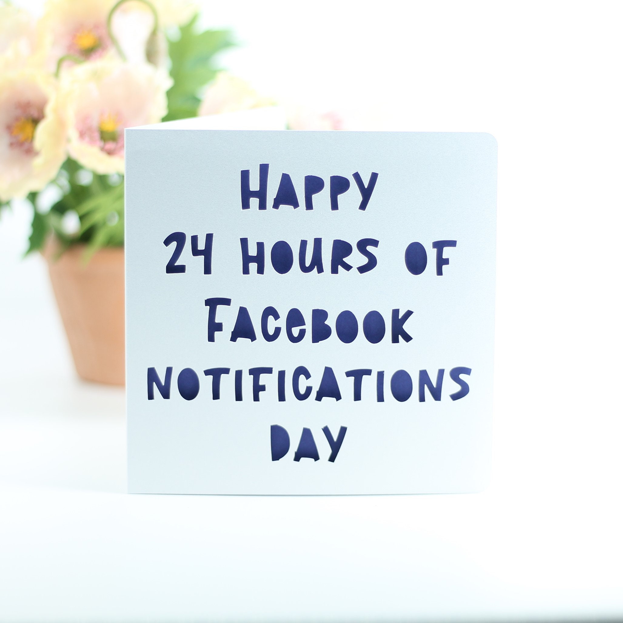 Happy 24 Hours of Facebook Notifications Day Gay Birthday - Etsy Canada