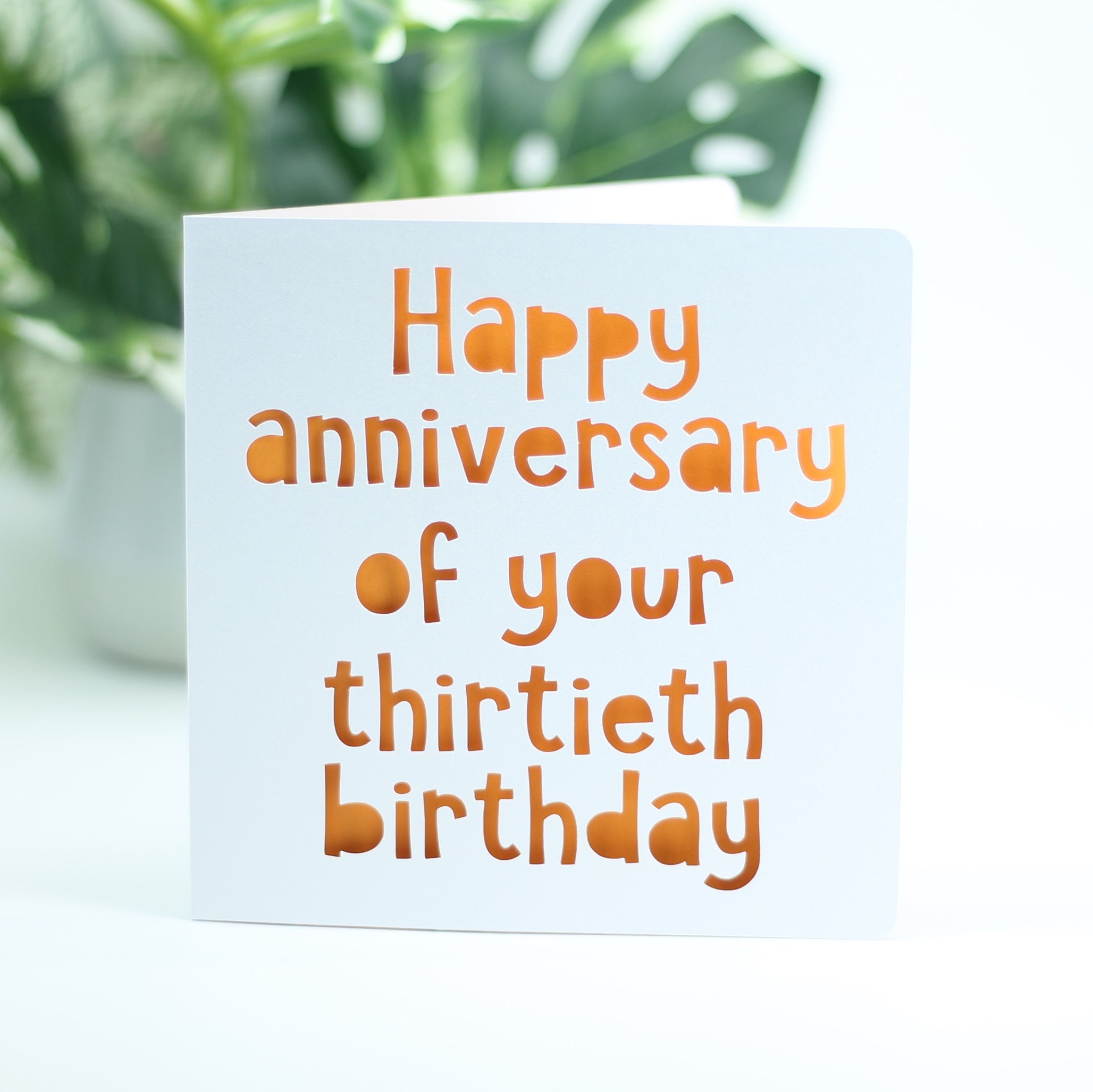 Happy Anniversary of Your Thirtieth Birthday - Etsy Canada