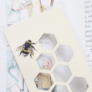 Honey Bee Silhouette Paper Cut Bookmark, Honey Comb and Honey Bees to ...