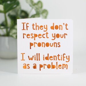 If They Don't Respect Your Pronouns, I Will Identify as a Problem ...