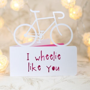 I wheelie like you. bike birthday bicycle birthday bike | Etsy