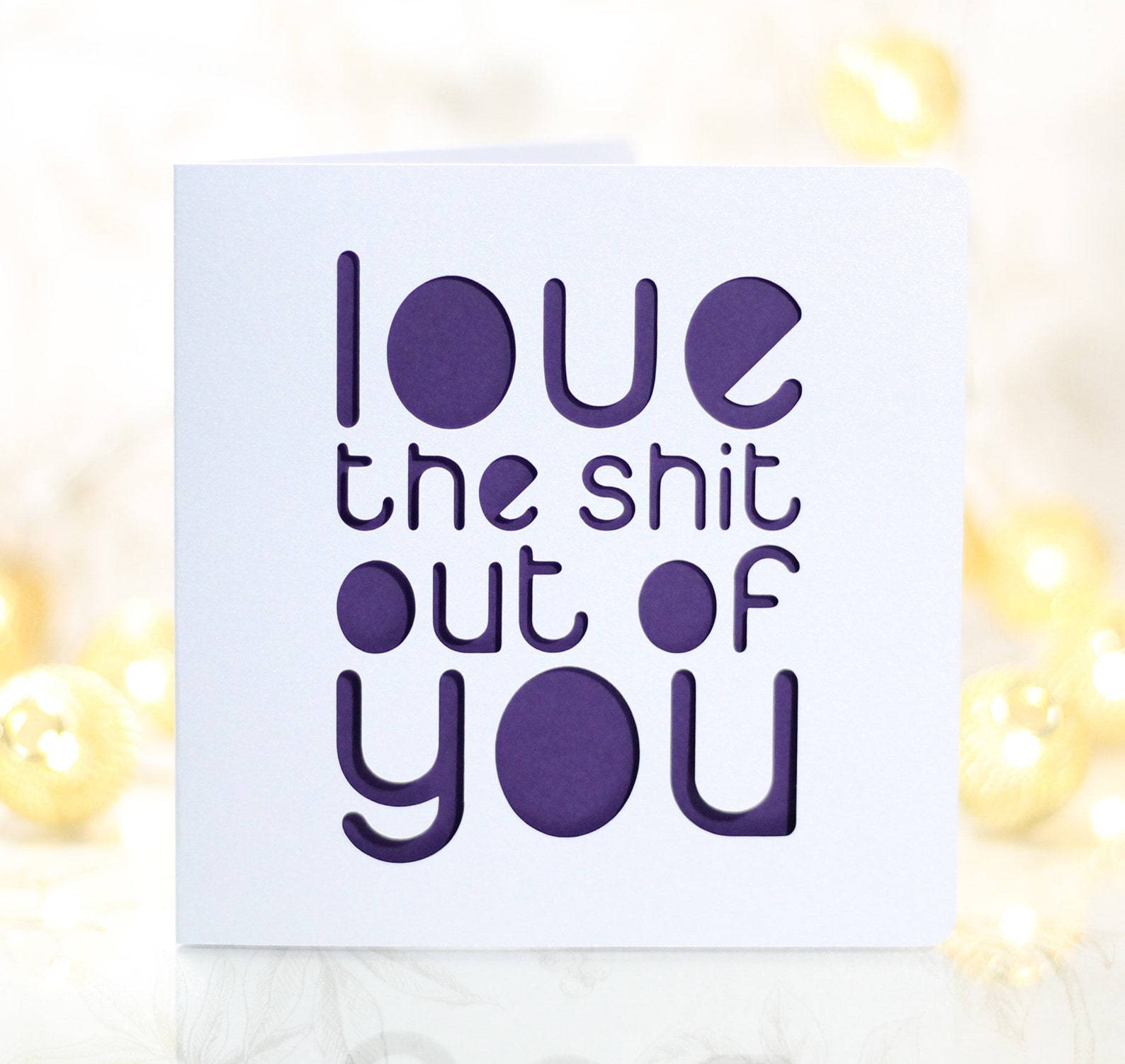 Love Card Love the Shit Out of You Love You Card Valentines | Etsy