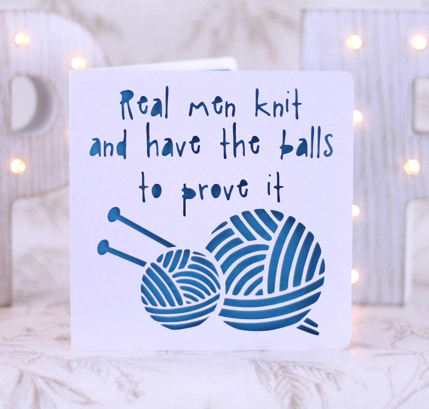 Saucy Knitting Card Knitting Birthday Card Knitting Pun - Etsy